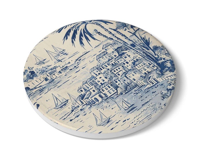 Capri Coaster Set - Etsy