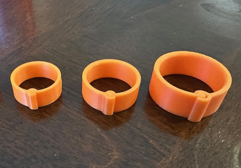 Chicken Leg Rings and Bands, Set of 25 - Two Colors With Customizable ...