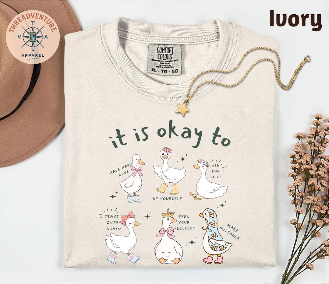 It is Okay to Valentine T-shirt, Silly Goose Sweatshirt, Motivational ...