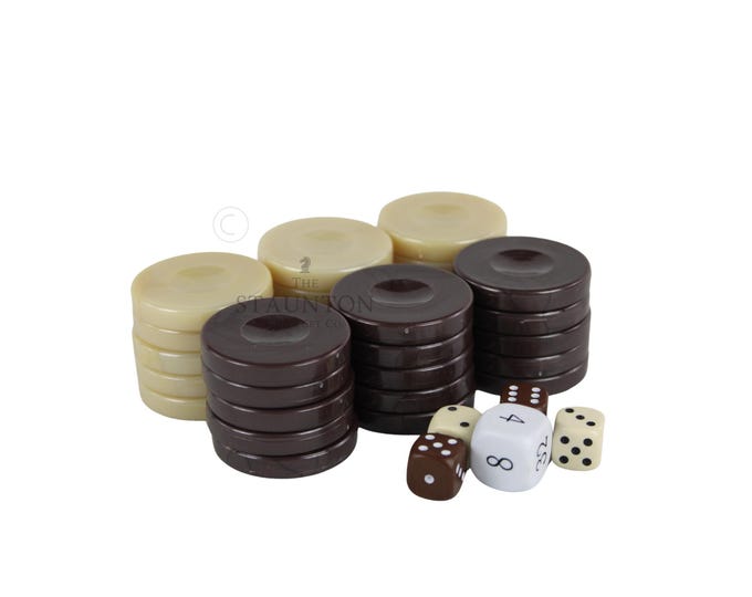 Vintage Bakelite Backgammon Game Pieces, Disks, Tokens, Butterscotch ...