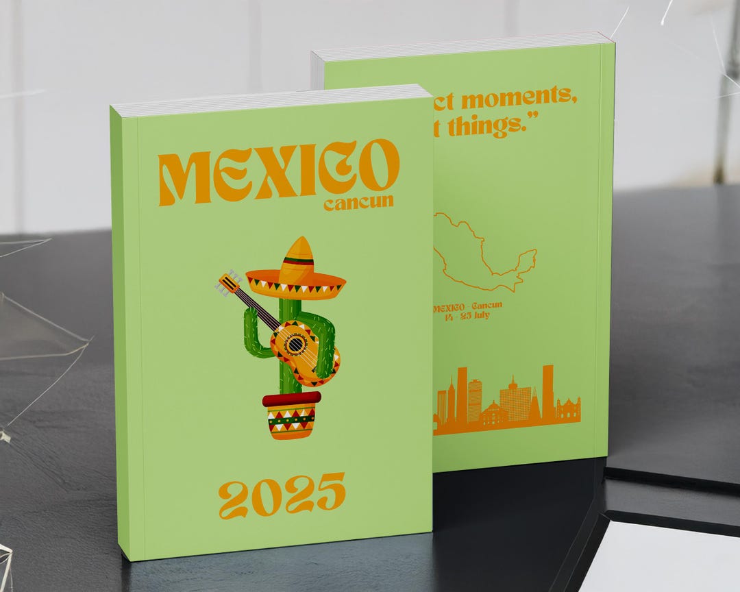 Mexico Travel Photo Book Cover Template: Customizable Canva Design (A4 ...