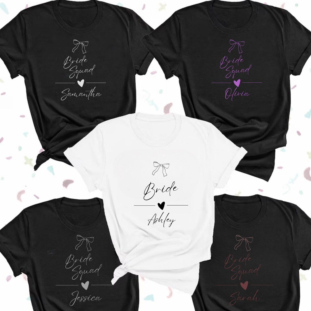 Custom Bachelorette Party Shirts, Bride Gift Team Bride Shirt, Hen ...