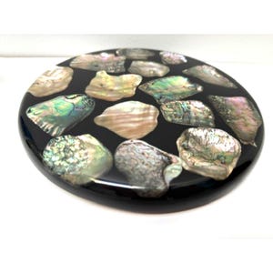Vintage 1960s Abalone Shell Lucite Trivet - 8 Inch - Etsy