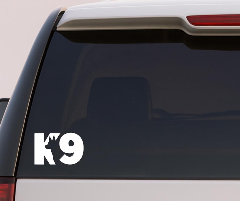 K9 Silhouette Decal – Working Dog Vehicle Sticker | SAR, Detection ...