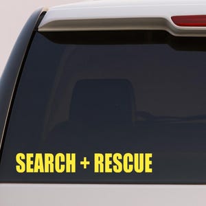 Search + Rescue Decal – SAR Vehicle Identification Sticker - Etsy