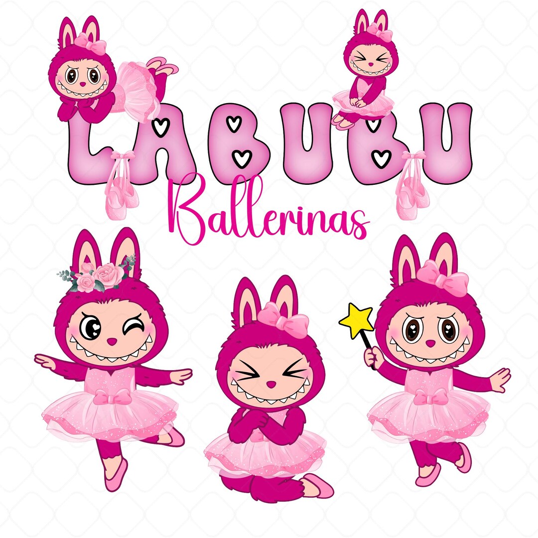 Labubu Png, LABUBU Ballerinas, Mega Bundle, Labubu Png, Instant ...