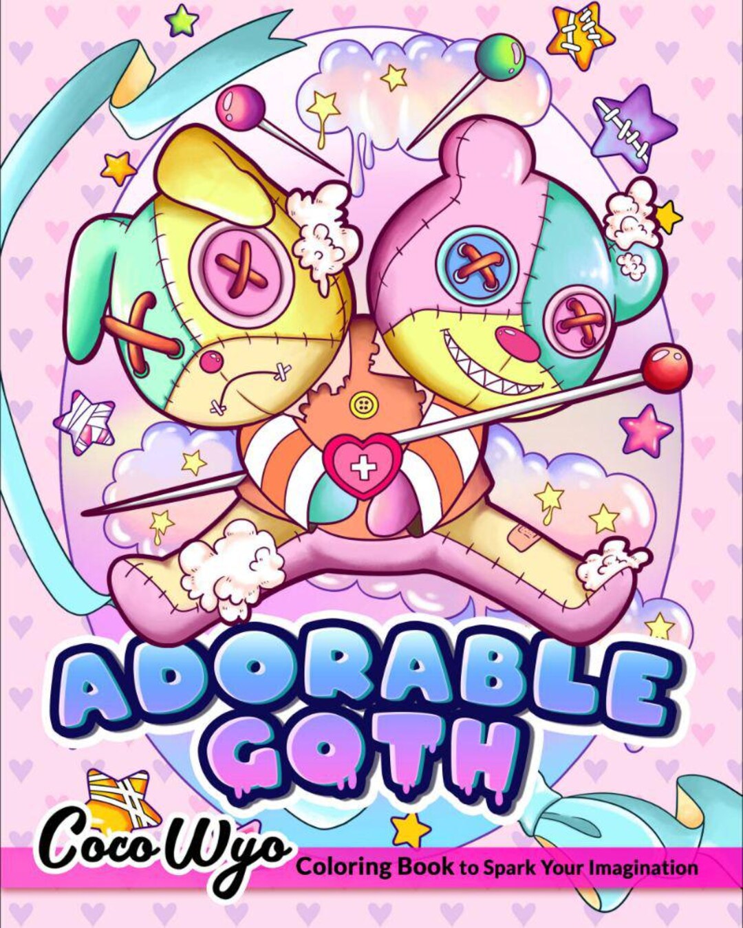 Coco Wyo Adorable Goth Cute and Gothic Coloring Book – 44 Pages Instant ...