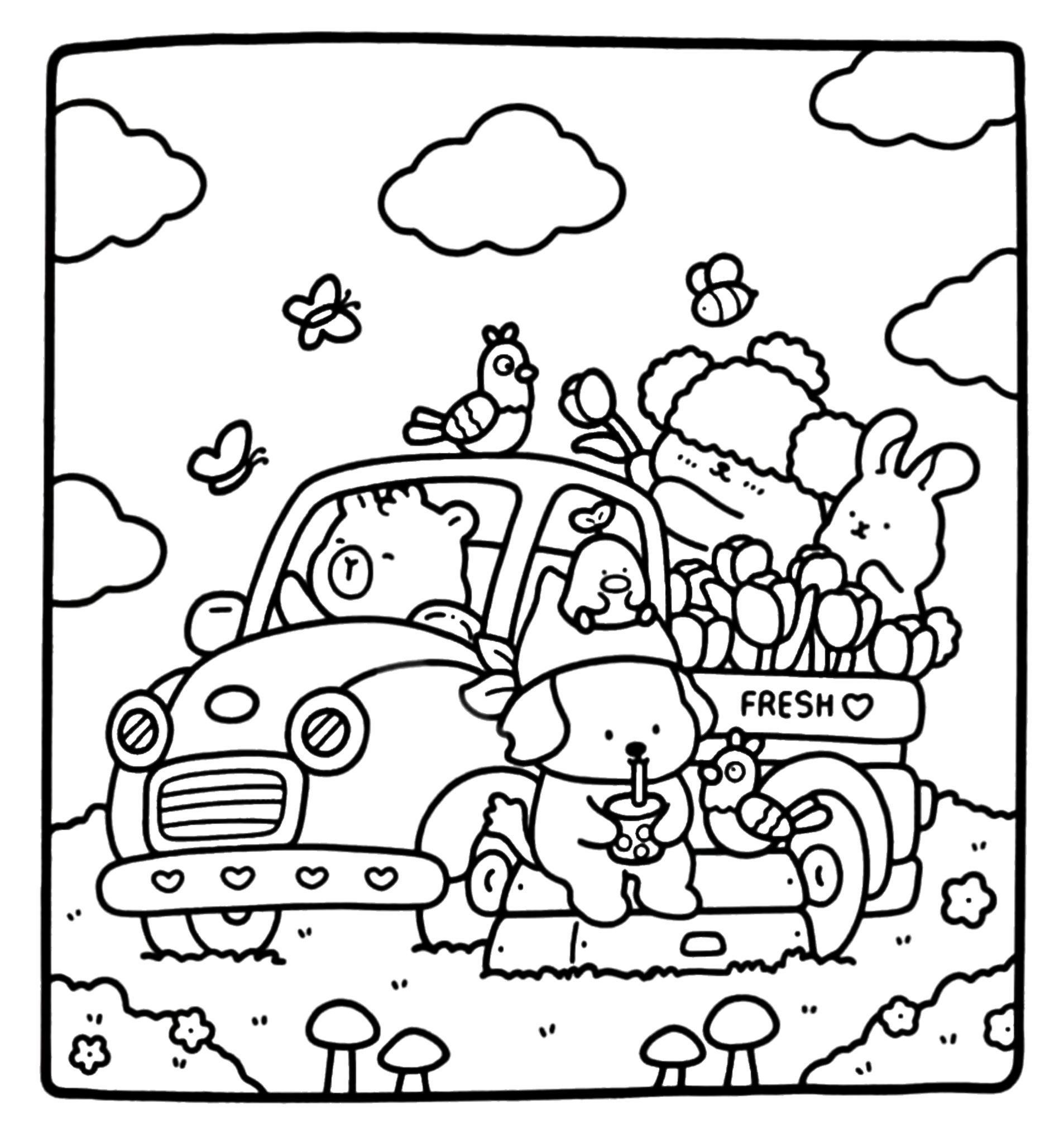 Cozy Cuties Coco Wyo Bold Easy Coloring Book, Coloring Book Pdf, Coco ...