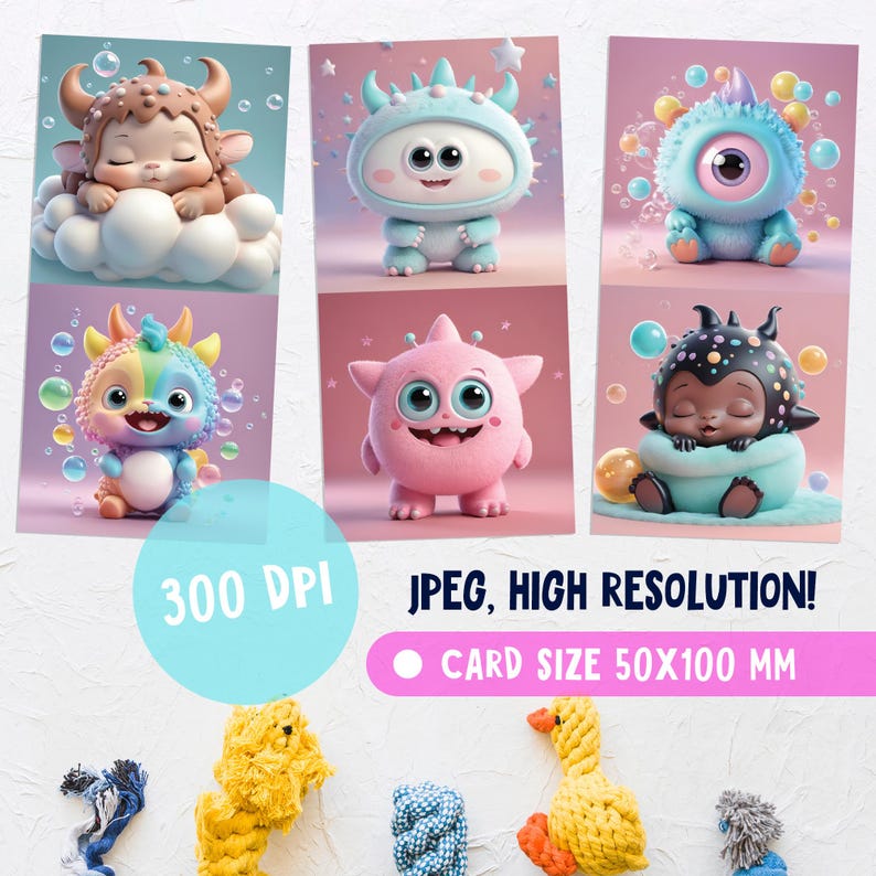 Printable Funny Monsters Domino Game for Kids – Cute and Colorful ...
