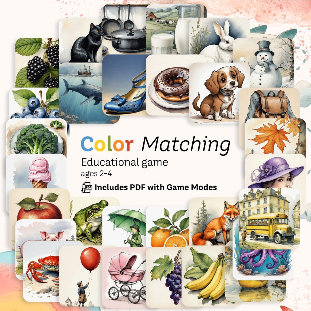 Printable Color Matching Bingo Game for Kids – Fun & Educational ...