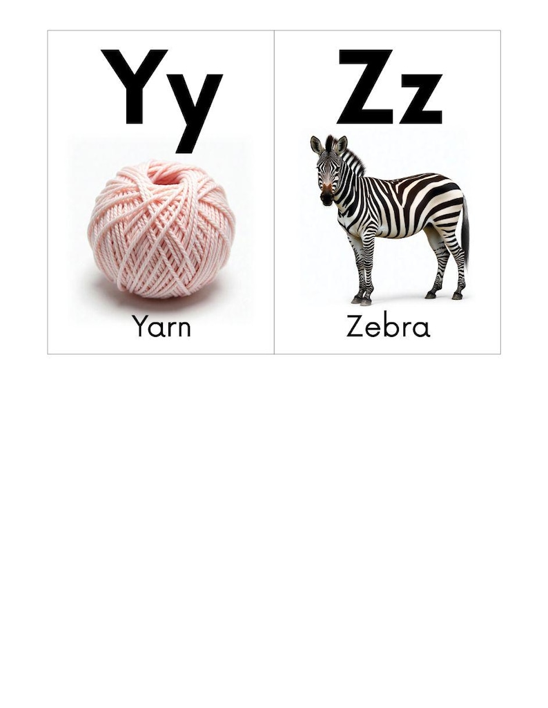 Realistic ABC Flashcards for Kids Printable | Capital and Lowercase ...