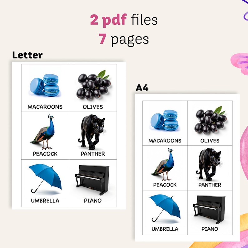 Printable Color Matching Game for Toddlers – Educational Color ...