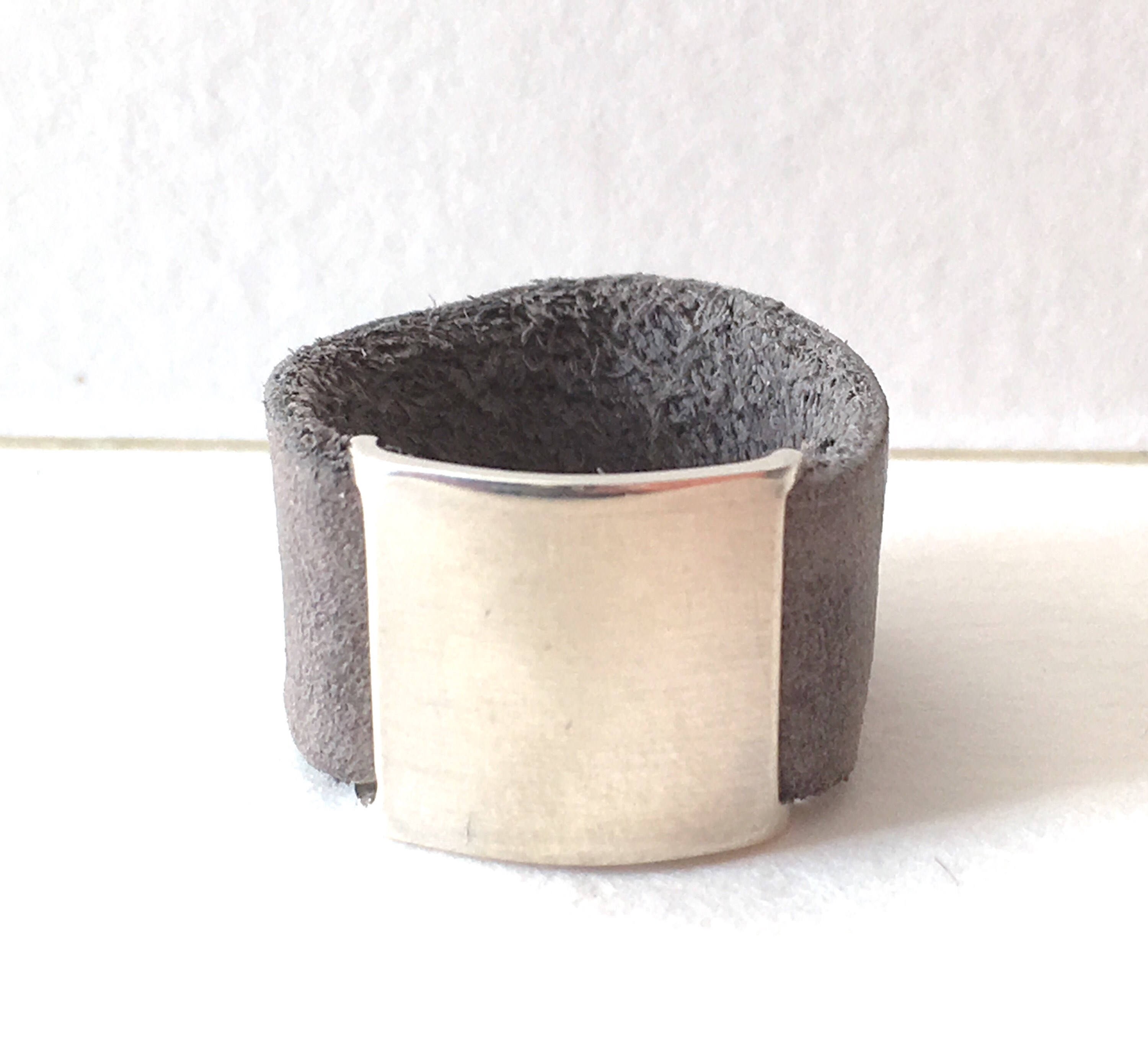 Sterling Silver Leather Belt Buckle Ring Size 8 - Etsy