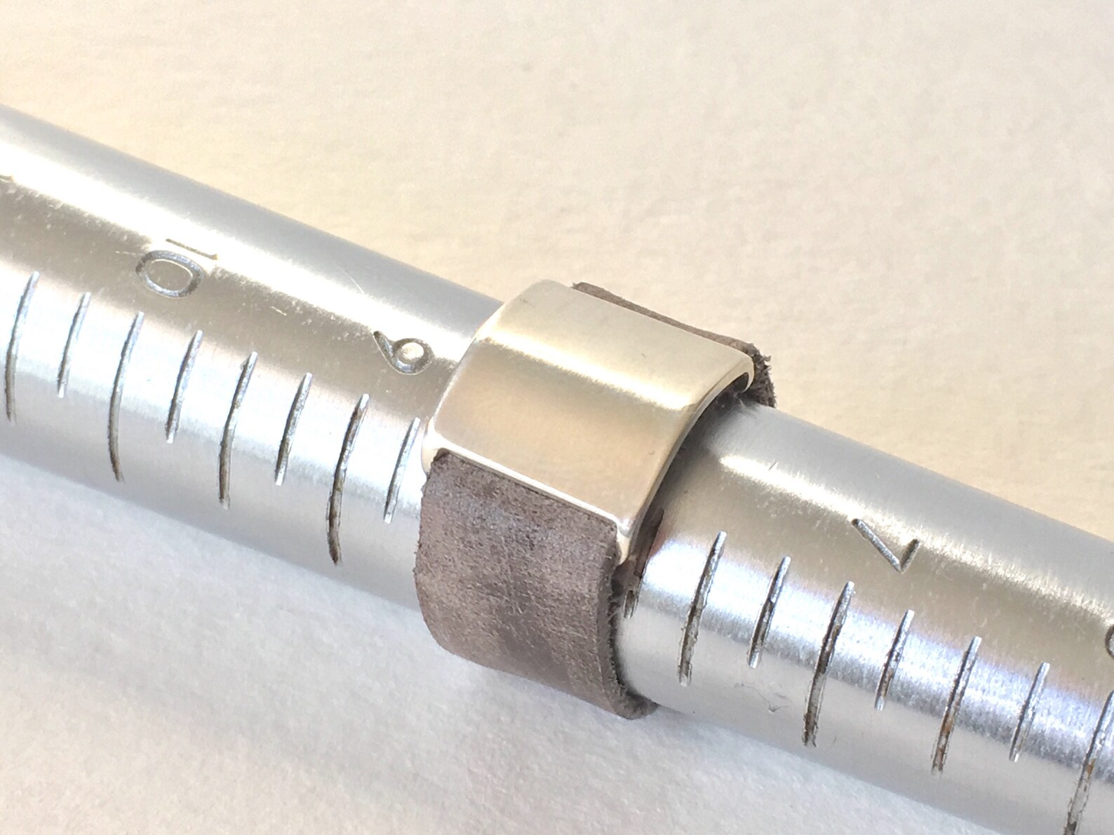 Sterling Silver Leather Belt Buckle Ring Size 8 - Etsy