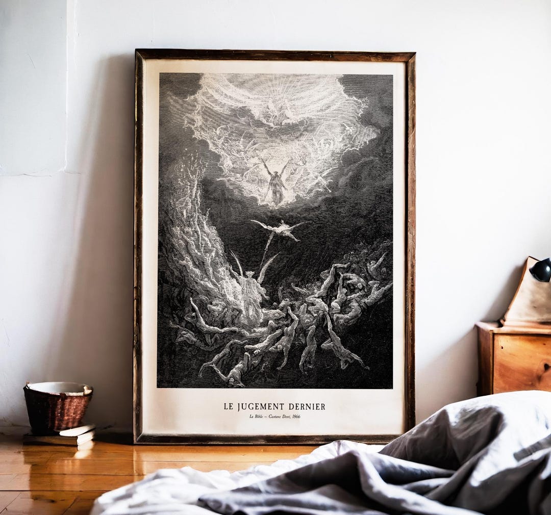 Gustave Dore Print, the Last Judgment, Apocalypse Art, Resurrection ...