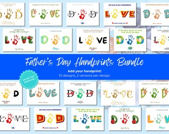 Father’s Day Handprint Craft Printable | DIY Gift From Kids | Handprint ...