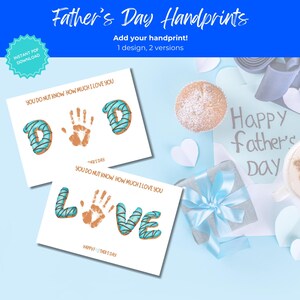 Father’s Day Handprint Craft Printable | DIY Gift From Kids | Handprint ...