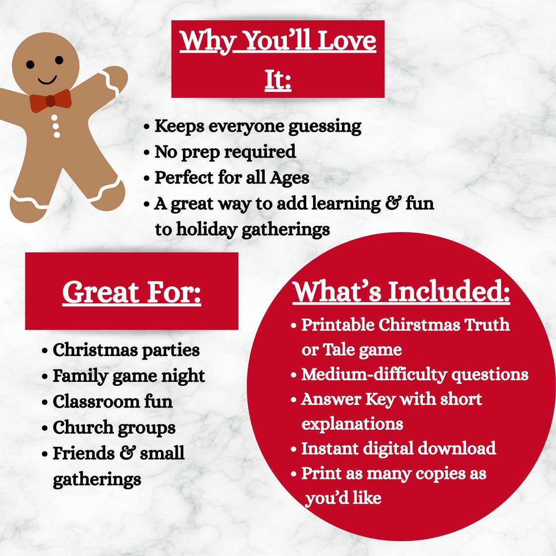 Christmas Truth or Tale Game | Holiday Fact or Fiction Printable ...