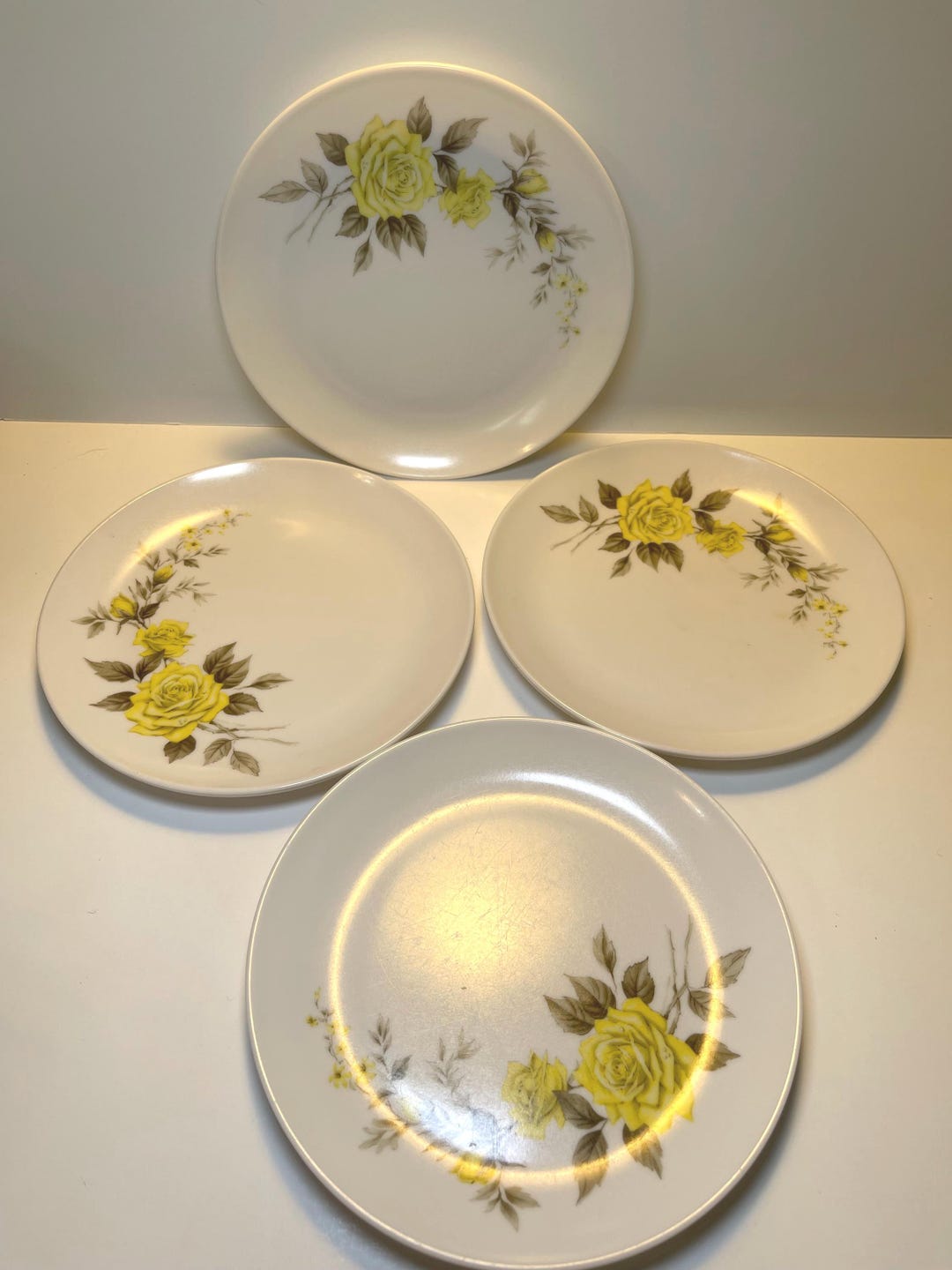 Vintage Boonton Ware Somerset Set of Four Plastic Melmac Melimane ...