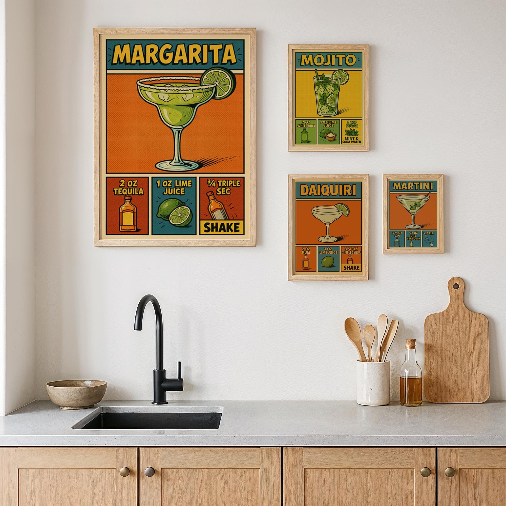 Comic Book Cocktail Poster Collection – Set of 10| Digital Download ...