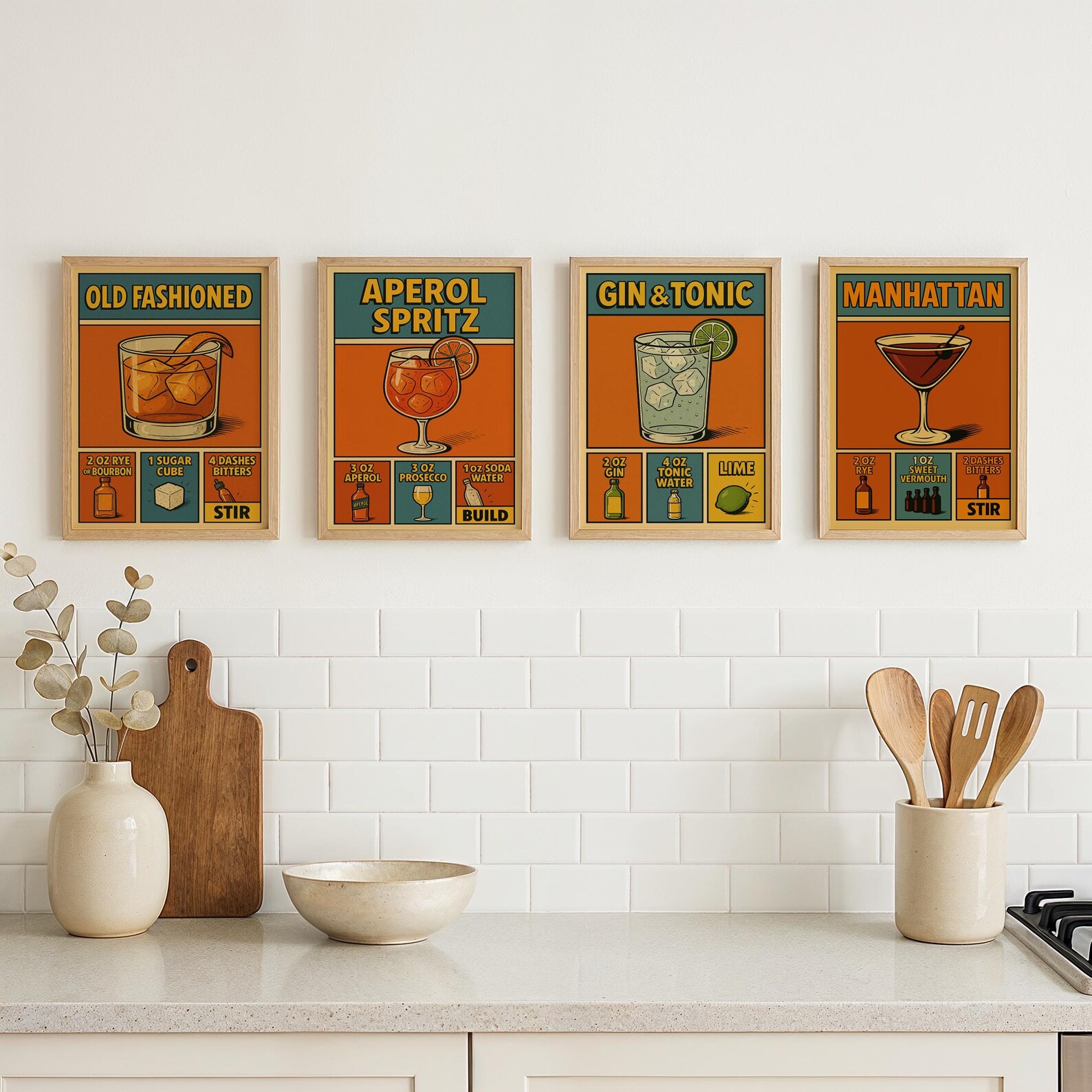 Comic Book Cocktail Recipe Posters: Pop Art Bar Decor (digital Download ...