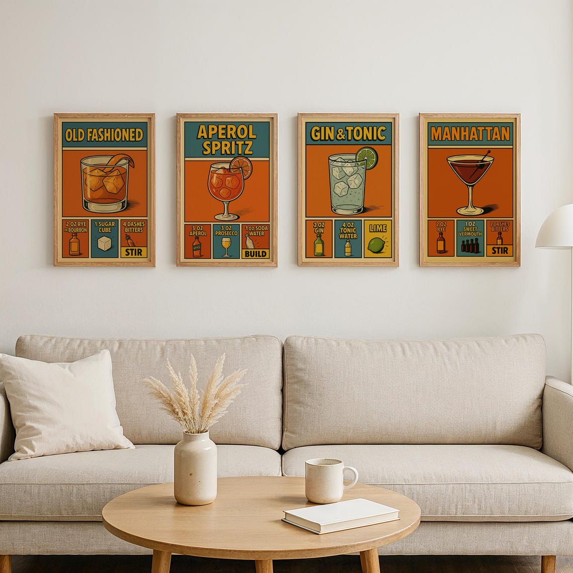 Comic Book Cocktail Recipe Posters: Pop Art Bar Decor (digital Download ...
