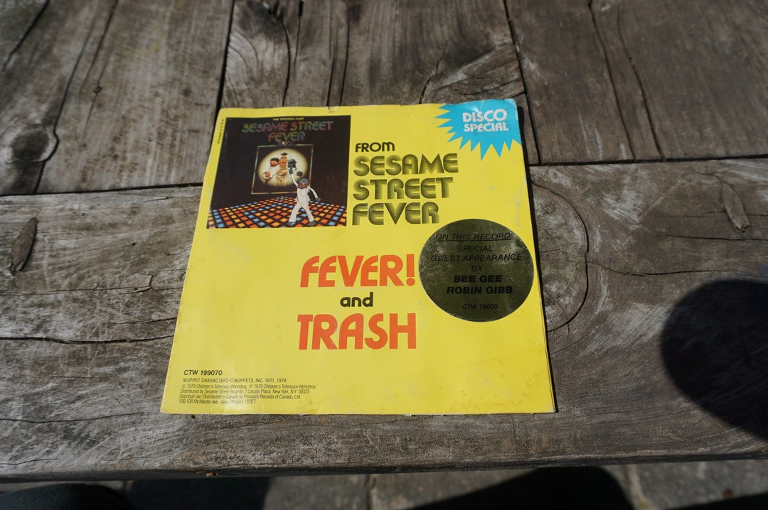 FINAL SALE CTW Fever and Trash From Sesame Street Fever Disco Fever Kid ...