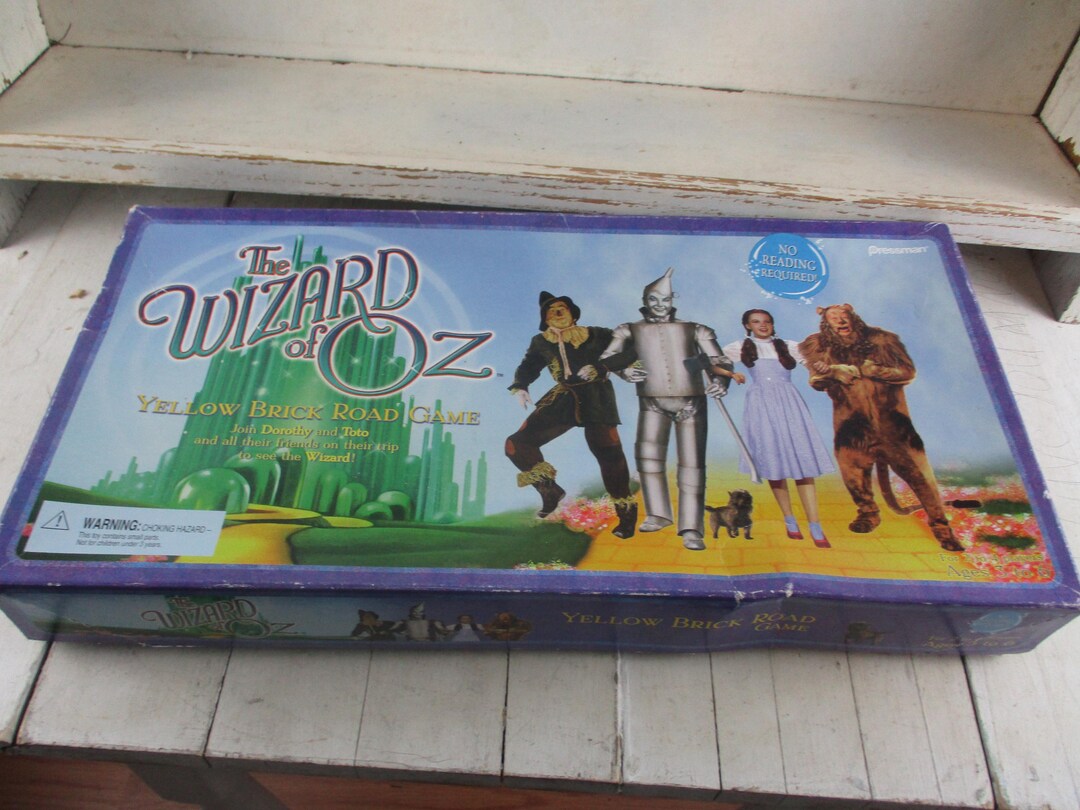 Board Game Vintage 1999 Pressman Board Game, the Wizard of Oz, Yellow ...