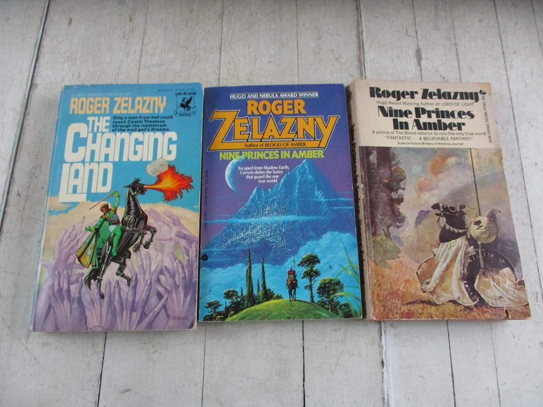 Vintage Set of 3 Science Fiction Books by Roger Zelazny 2 Different ...