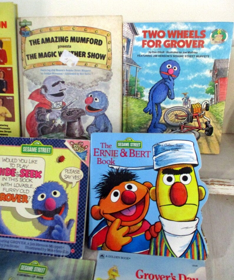 Children's Book Lot of 9 Vintage CTW Sesame Street Books - Etsy