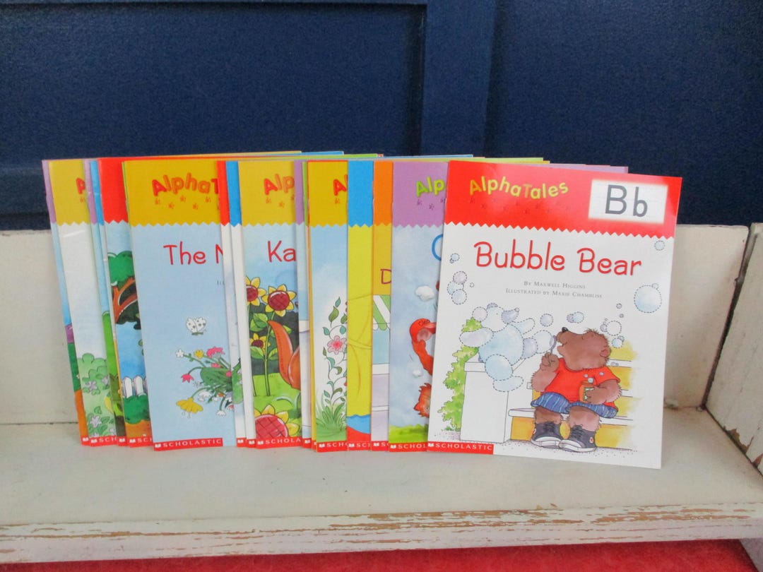 Vintage Lot of 21 Children's Books Alphatales Alpha Tales Scholastic ...