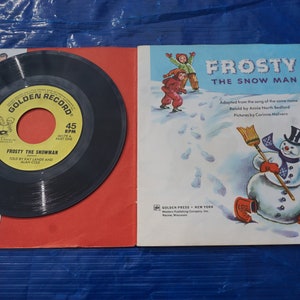 Little Golden Book and Record Frosty the Snow Man Vintage 1951 Retold ...