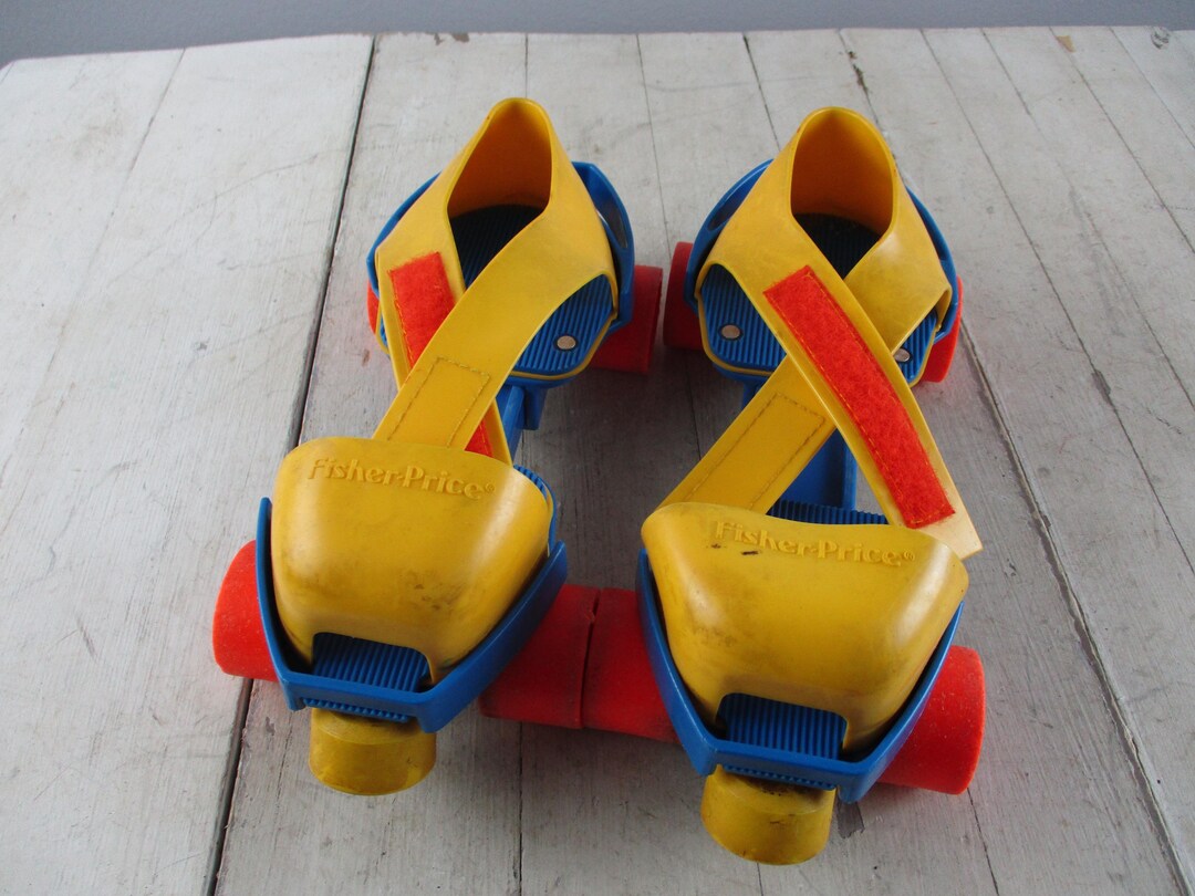 Vintage 1980's Fisher-price 1-2-3 Grow With Me Plastic Roller Skates ...