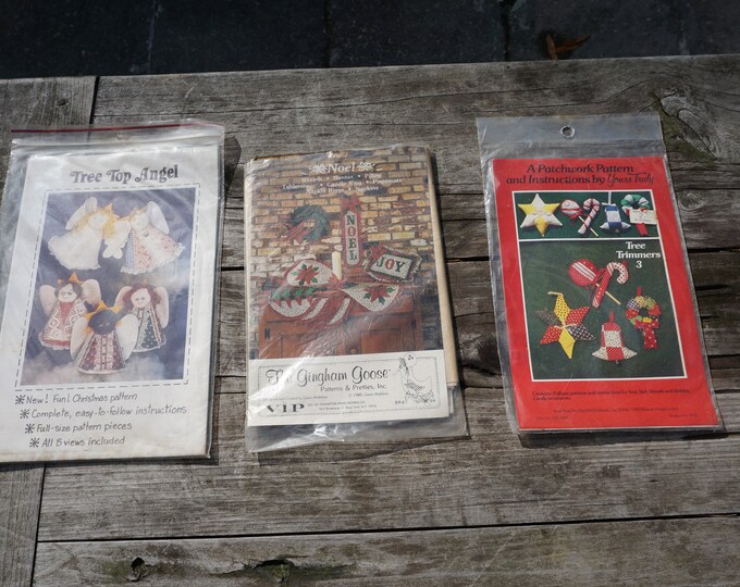 Christmas Ornament Pattern Kits Vintage Lot of 3 Patterns: - Etsy