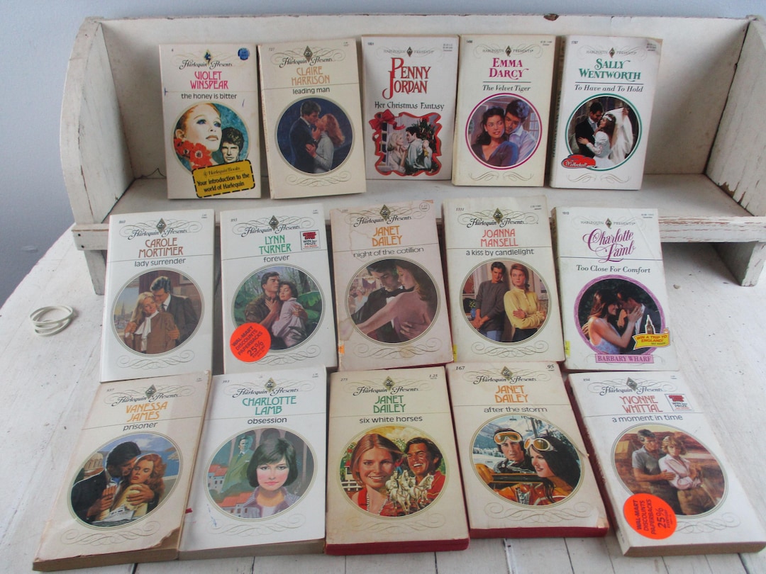 Lot of 15 Vintage Harlequin Presents Books 1980's Paperback Romances ...