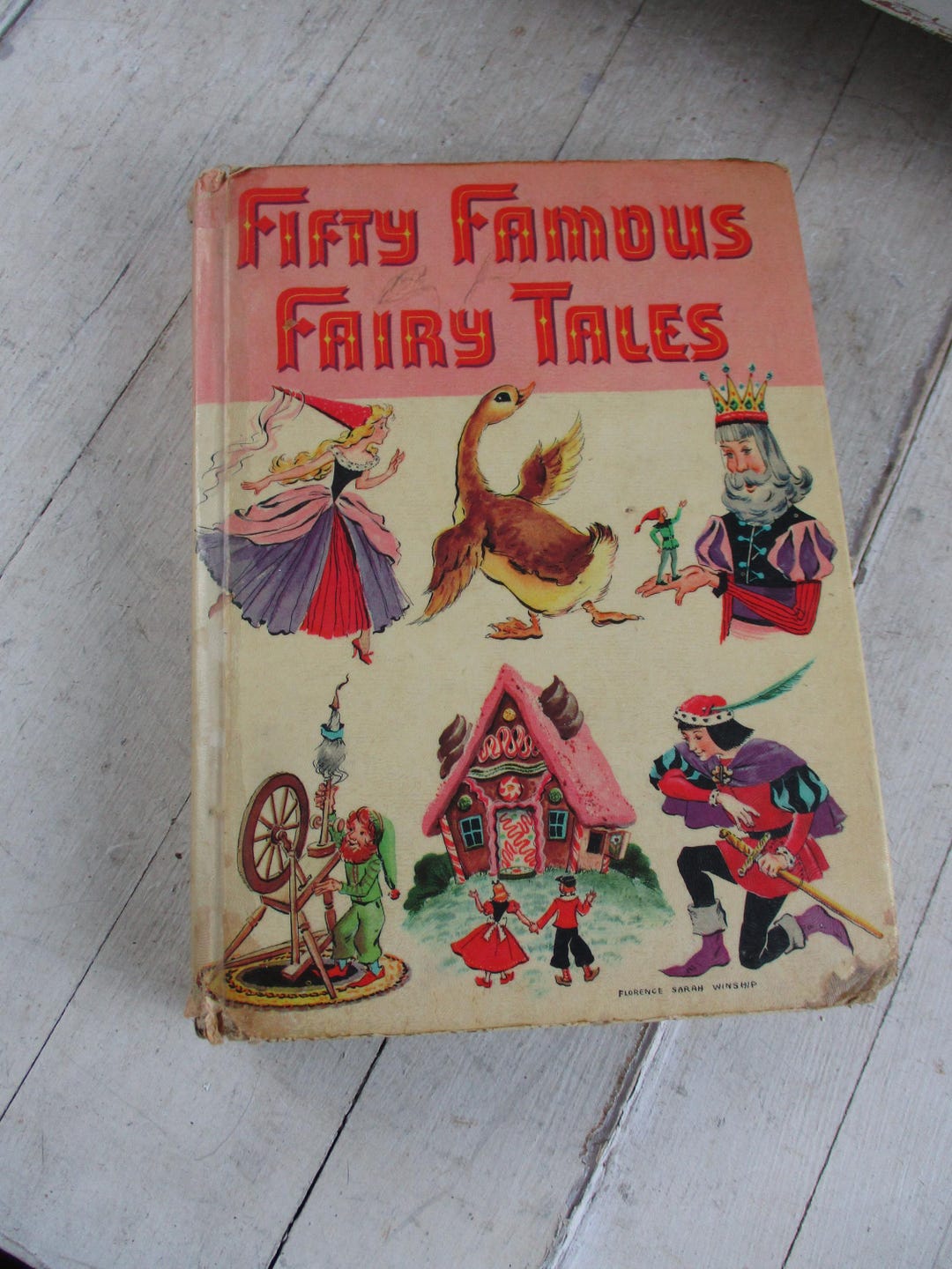 Vintage Whitman Book Fifty Famous Fairy Tales Hardback 1954 in Fair ...