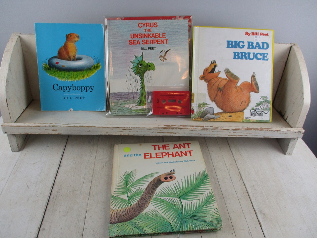 Children's Books Vintage Lot of 4 by Bill Peet Capyboppy, Big Bad Bruce ...