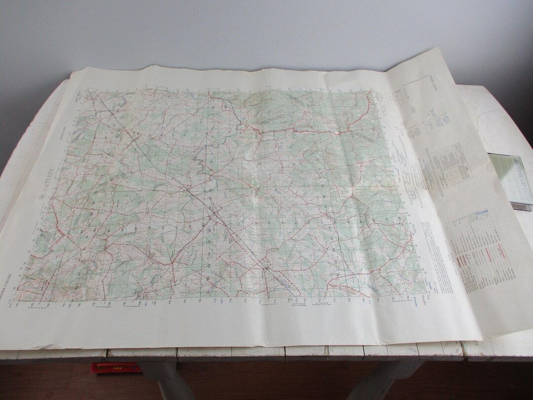 Topography Map Vintage 1963 Corps of Engineers Army Map Service ...