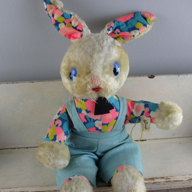 1970s Stuffed Rabbit - Etsy