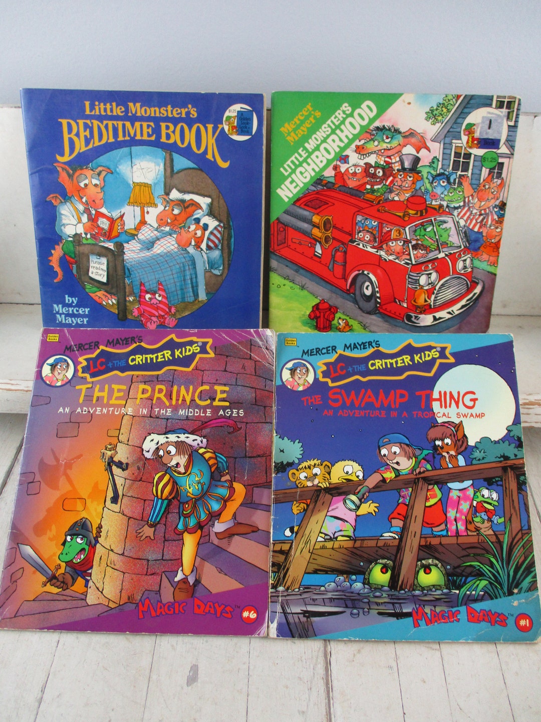 Children's Book Vintage Lot of Little Monster Books and Magic Days by ...