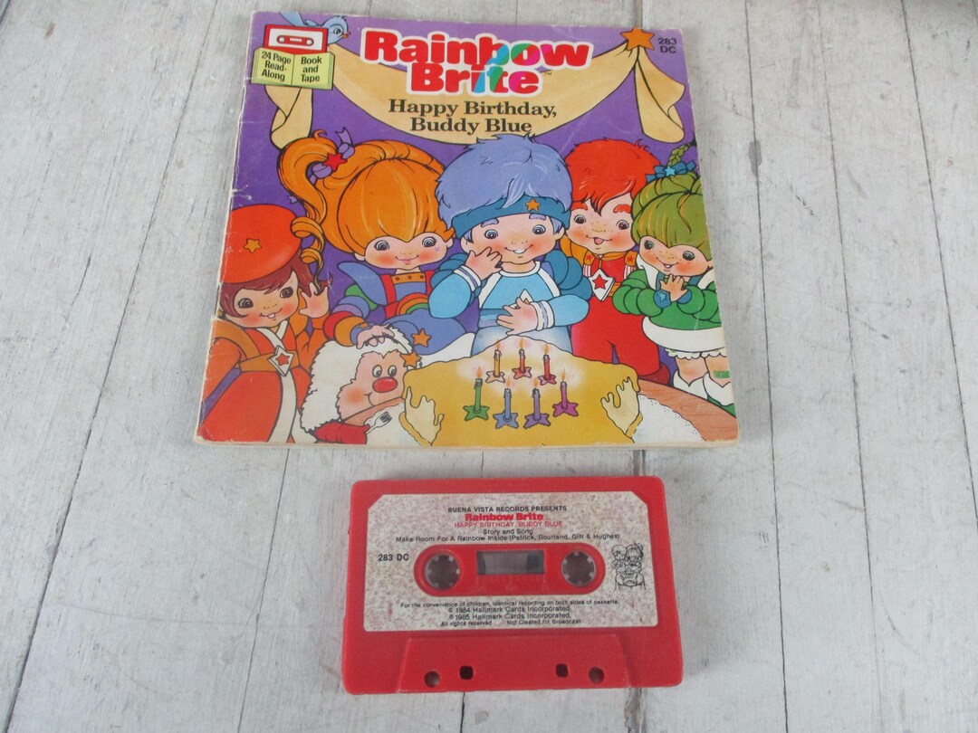 Kids Book Vintage 1984 Rainbow Brite Happy Birthday Buddy Blue With ...