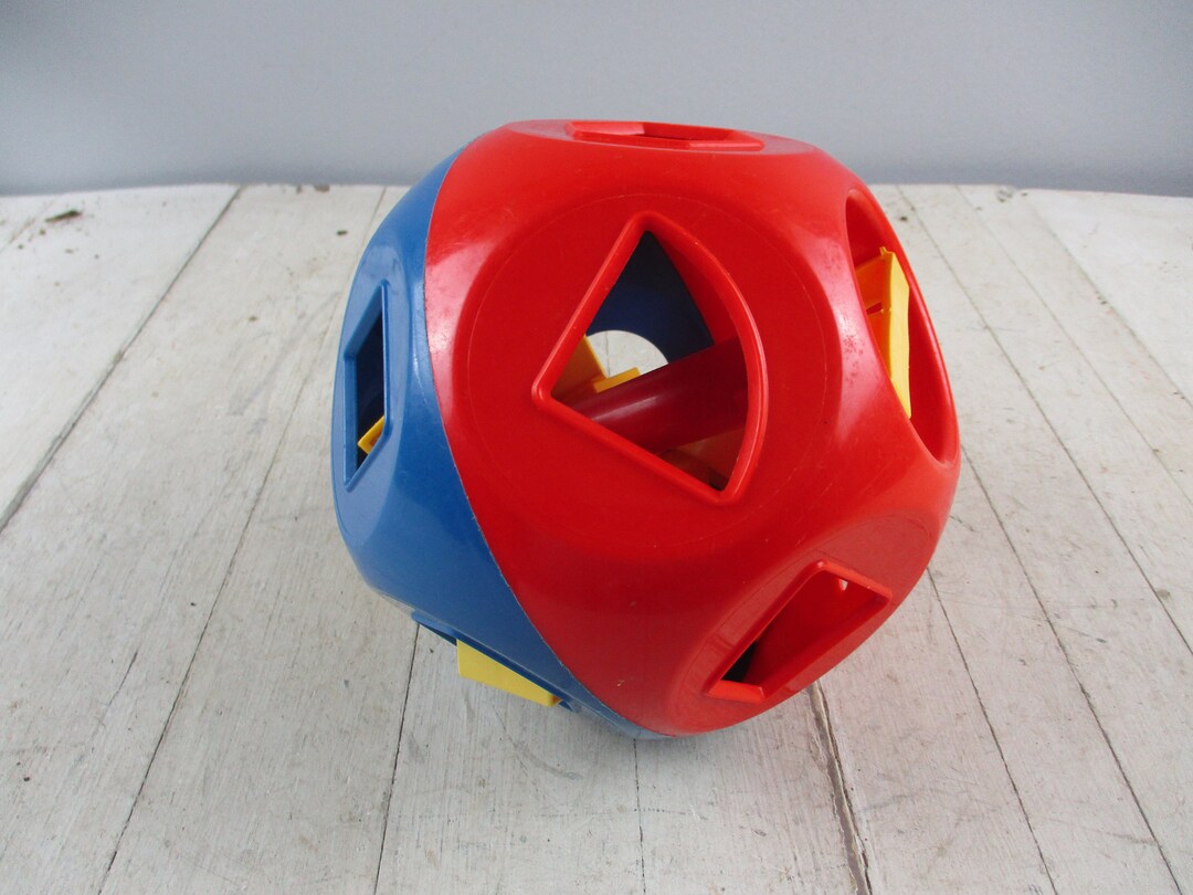 Toy Tupperware Toy Shape Sorter Red Yellow Blue Shape Holder Yellow ...
