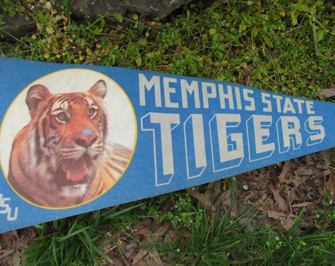 Pennant Banner Felt College Banner MSU Memphis State Tigers Now ...