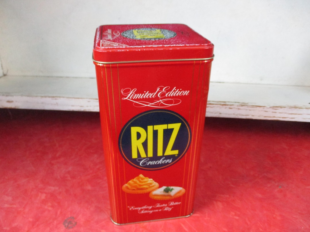 Nabisco Vintage 1986 Ritz Cracker Tin 8 3/4 X 4 X 4" Limited Edition ...