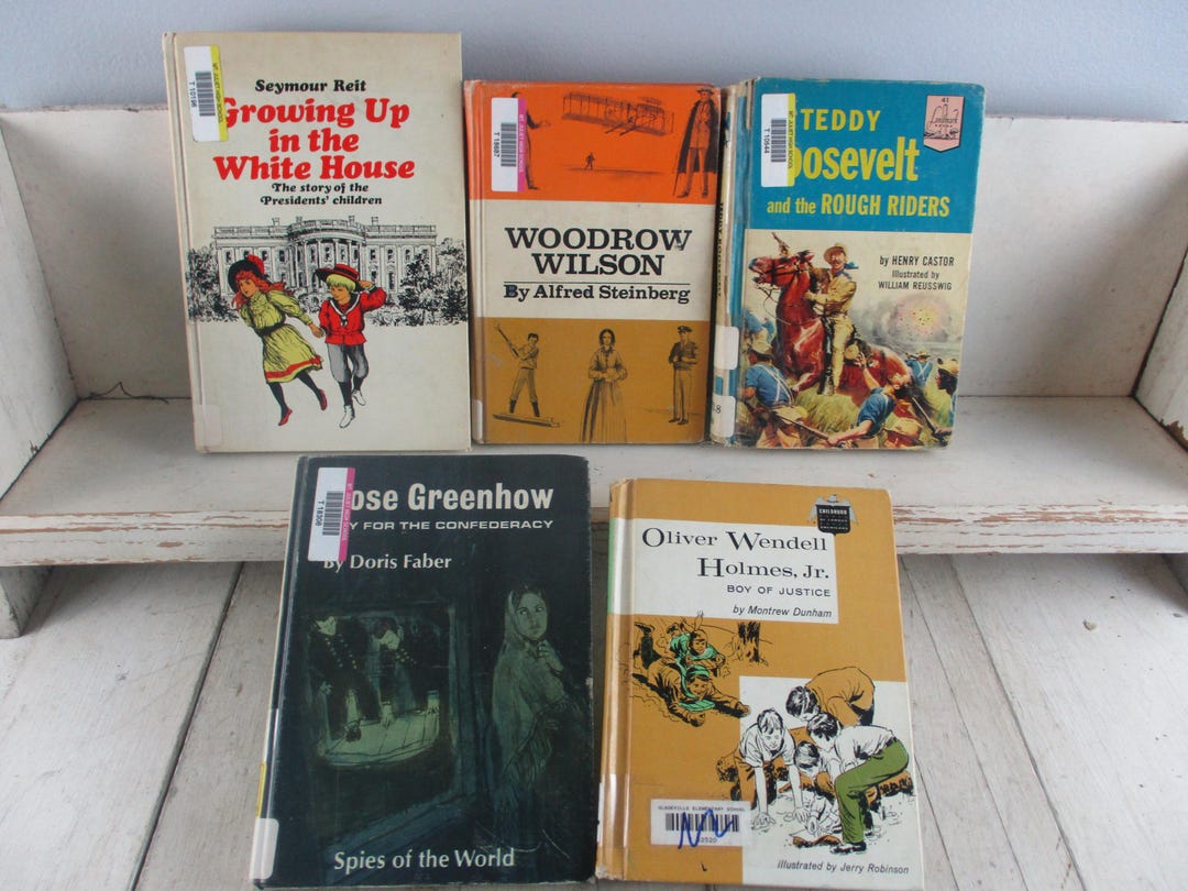 Children's Books Vintage Set of 5 Youth Books About History and America ...