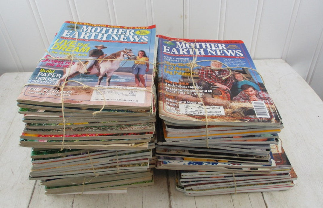 Vintage Lot of 51 Magazines the Mother Earth News All 1990's up to 2000 ...