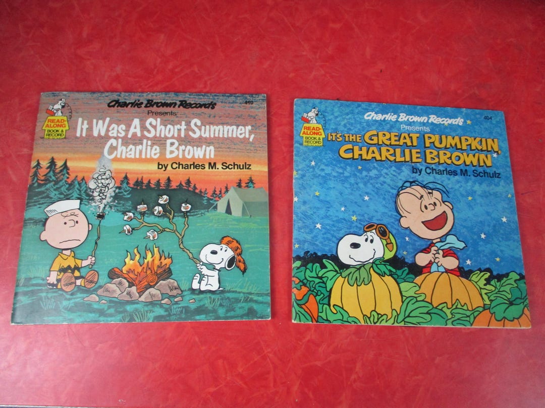 Records Vintage Charlie Brown Book and Record Set of 2 It Was a Short ...