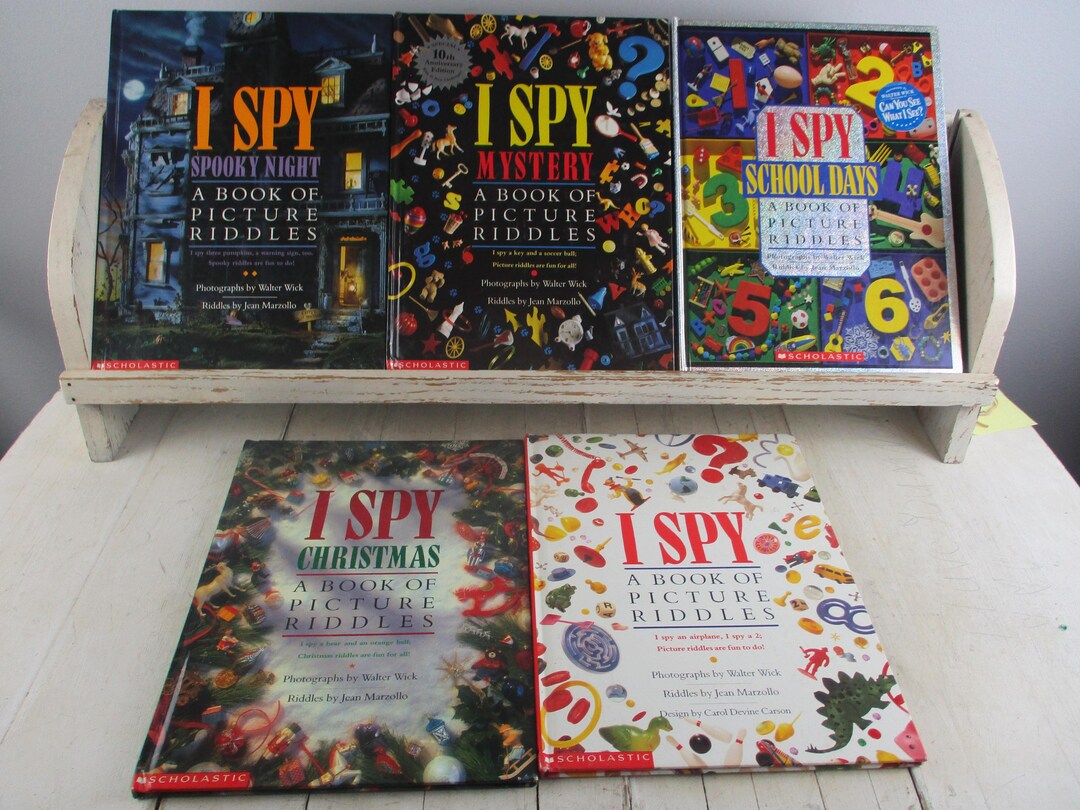 Lot of 5 1990's Scholastic I SPY A Book of Picture Riddles Large ...
