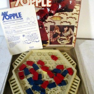 Vintage 1979 Board Game TOPPLE Action Strategy Game by Kenner - Etsy
