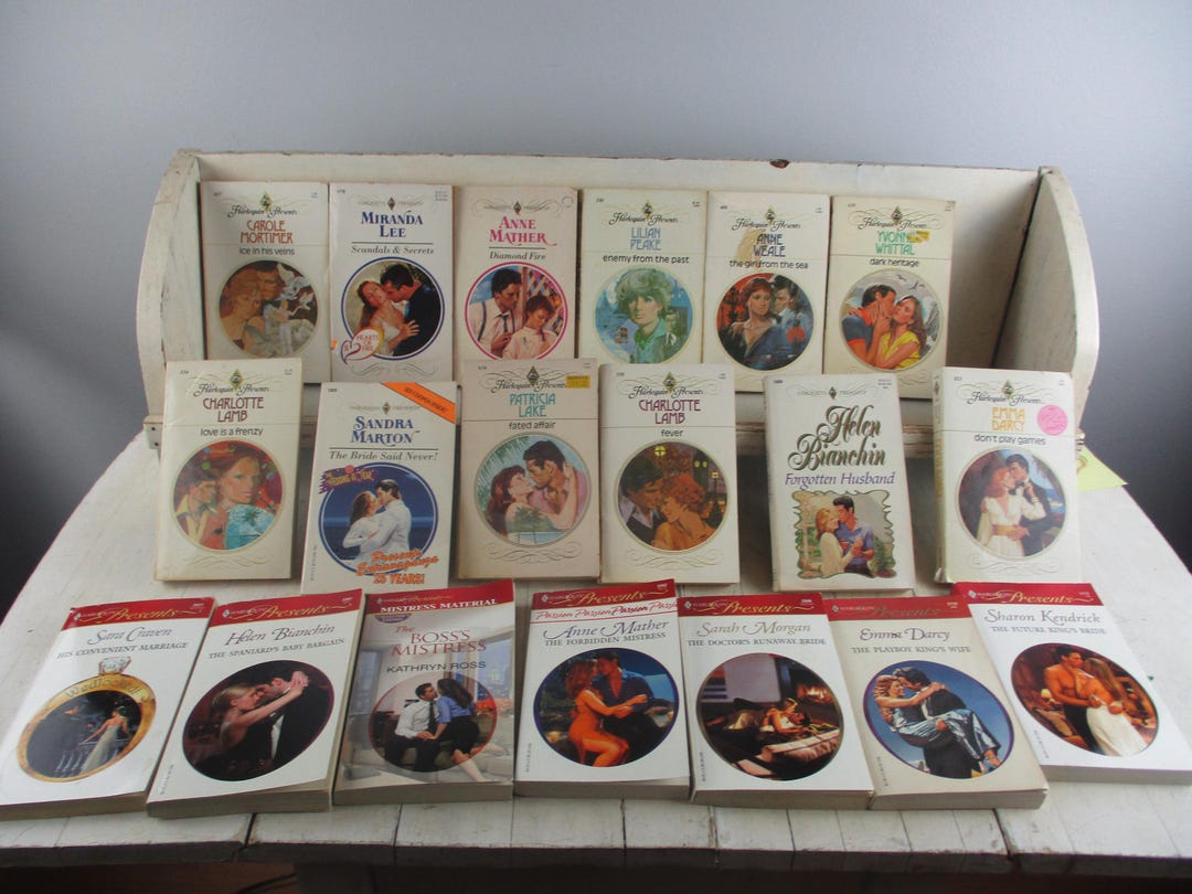 Lot of 19 Vintage Harlequin Presents Books 1980's 1990's Paperback ...